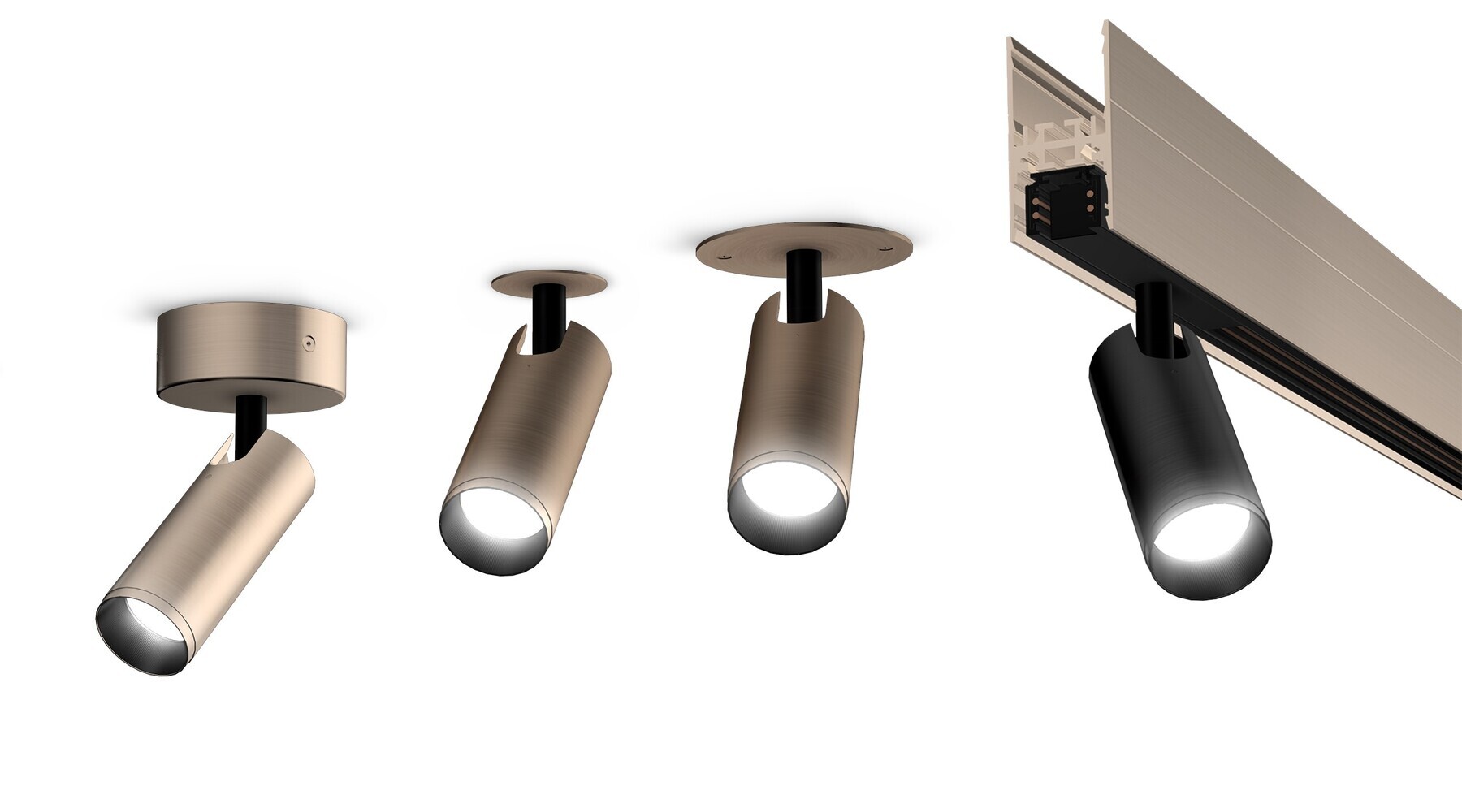 SATTLER EVOLUTION SPOT S | Cylindrical, movable ceiling spotlight