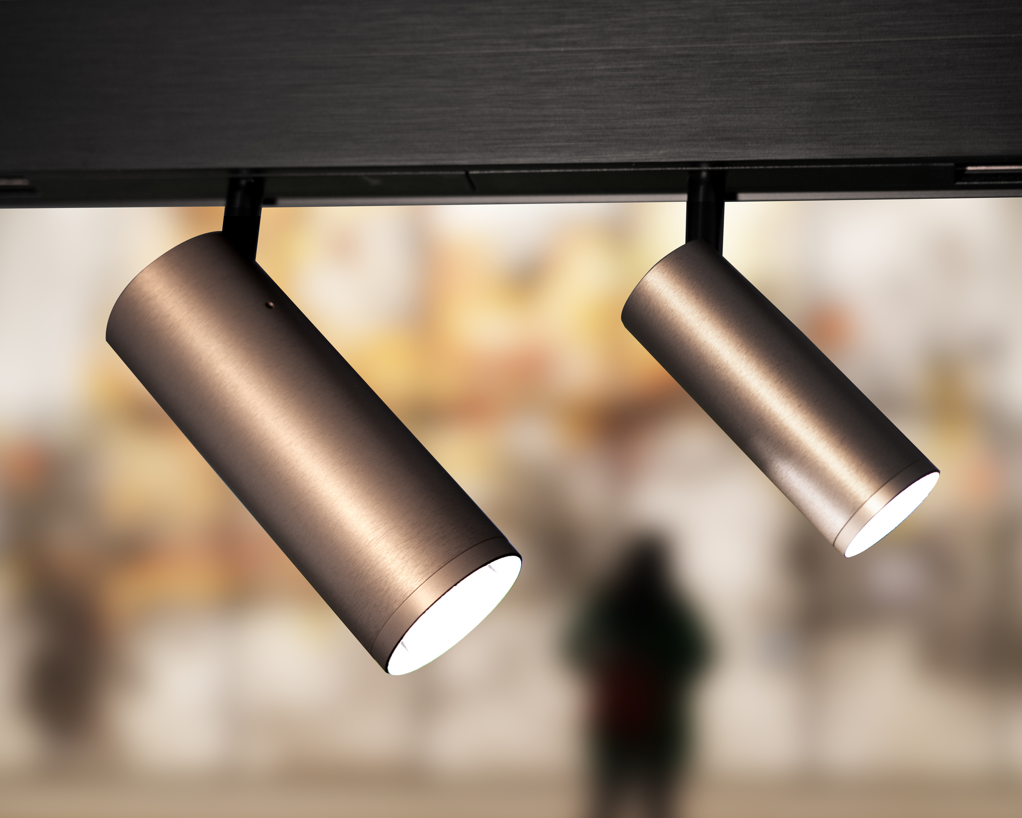 EVOLUTION SPOT S | Cylindrical, movable ceiling spotlight by SATTLER