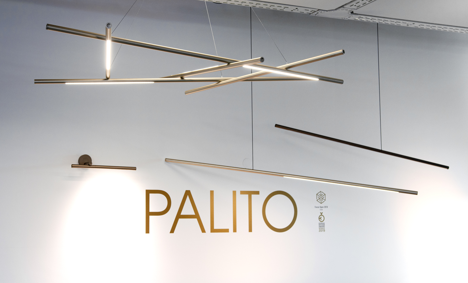 PALITO LINEA 1250 - Horizontal linear pendant luminaire with adjustable ...